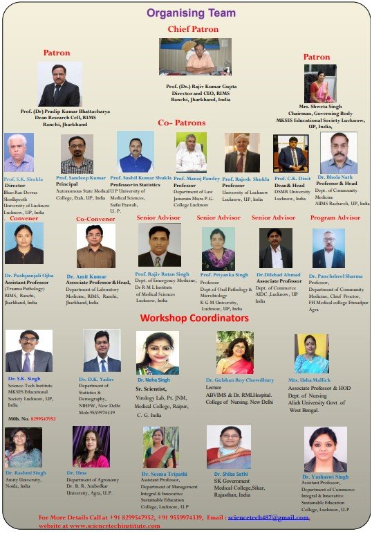 Upsmus2nd Online Workshop On Advance Statistical Data Analysis Using 2232