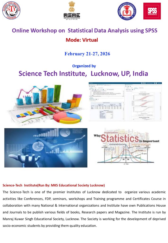 STI_ Online Workshop on Advance Statistical Data Analysis using SPSS - SCIENCE-TECH
